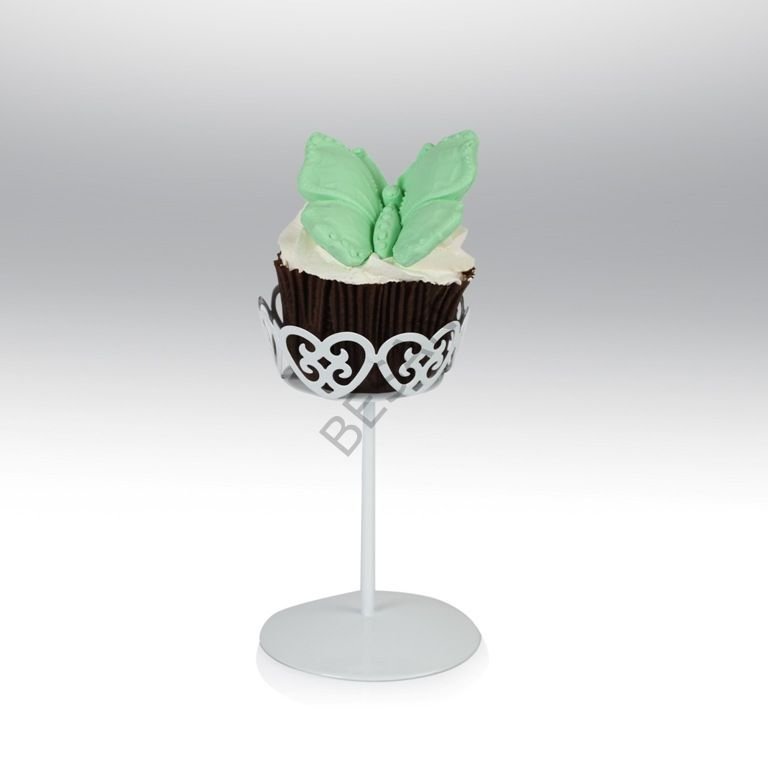 METAL CUPCAKE STANDI BEYAZ
